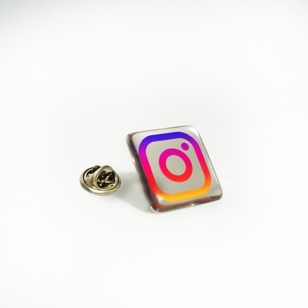 25mm Square Lapel Pin by AE Stamp