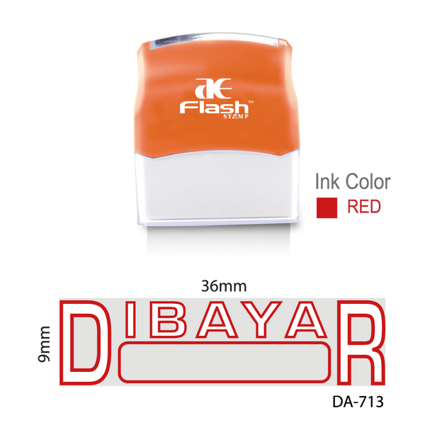 Dibayar (Box) | Stock Stamp | AE Stamp
