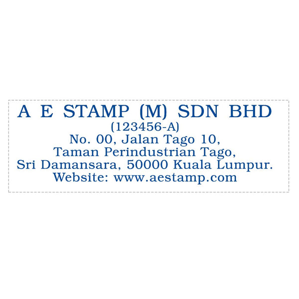 RS28103 | Red Rubber Index Stamp | AE Stamp