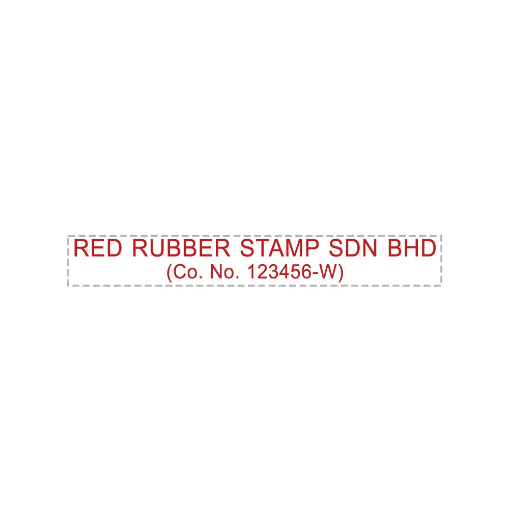 RS870 | Red Rubber Index Stamp | AE Stamp