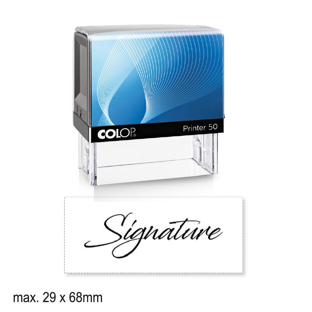 Large Self-Inking Signature Stamp | AE Stamp