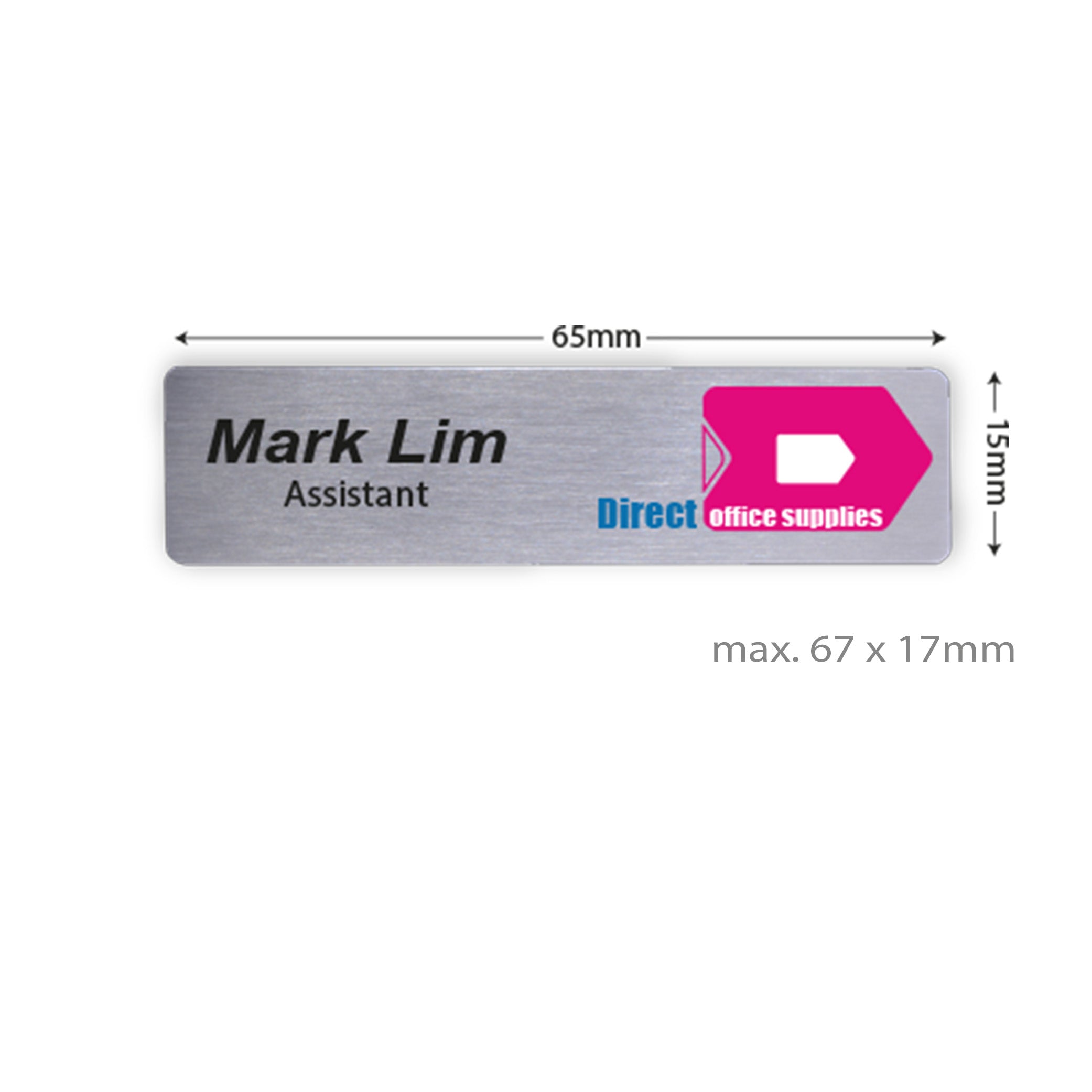 Model: Tag 8-3 | Metal Name Tag | AE Stamp