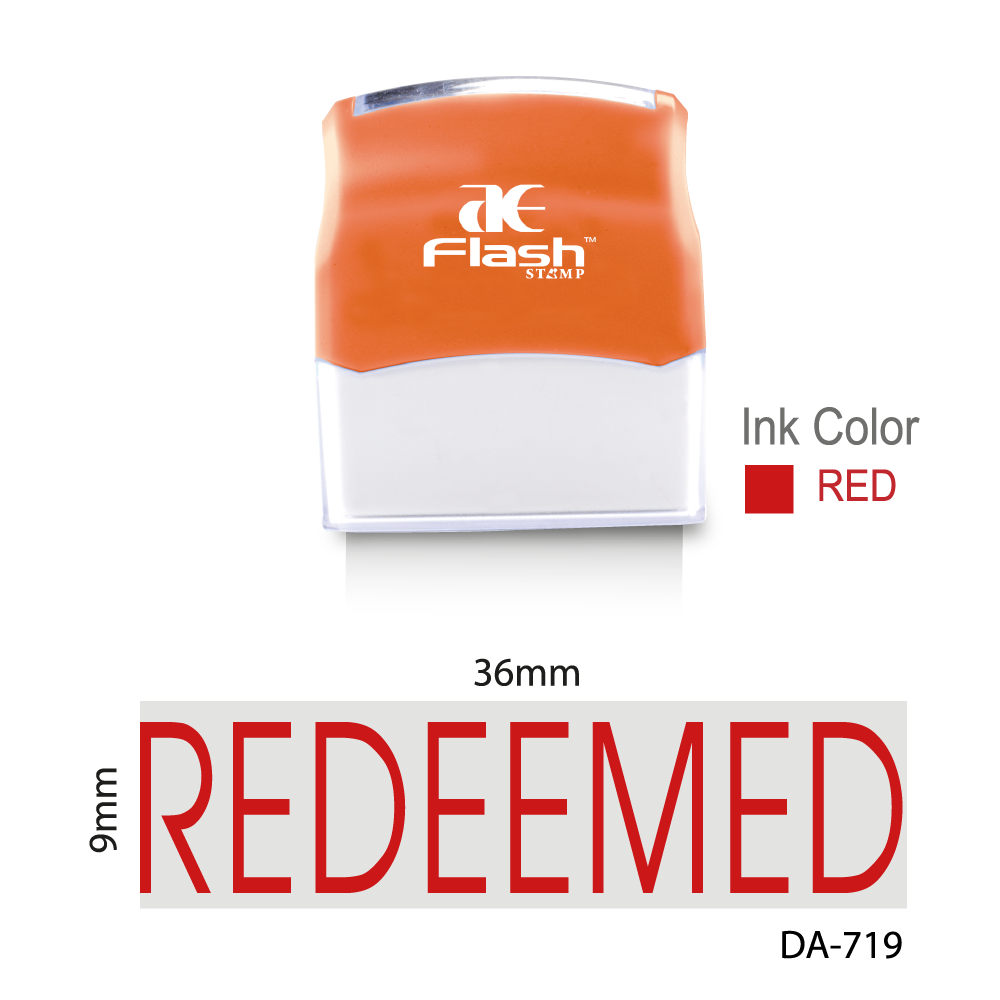 Redeemed Stamp | Stock Stamp | AE Stamp