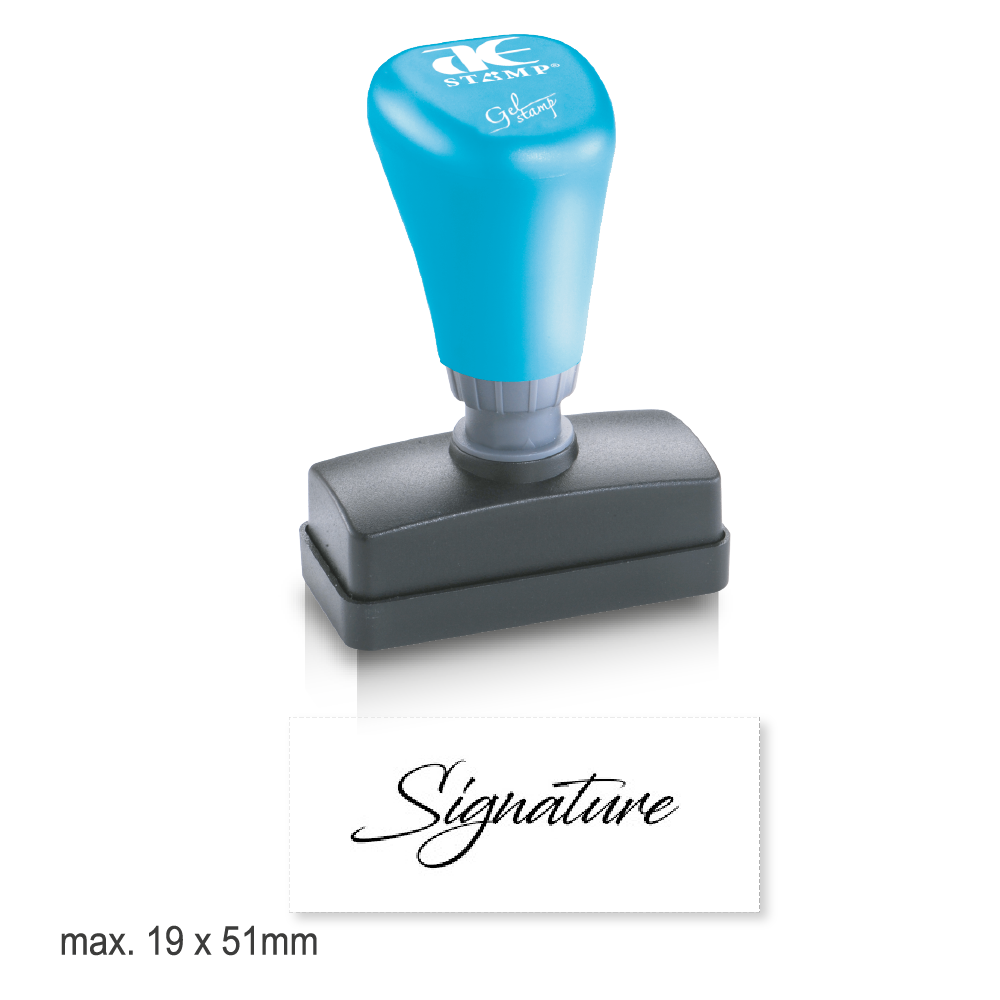 Small Pre-Ink Signature Stamp | AE Stamp