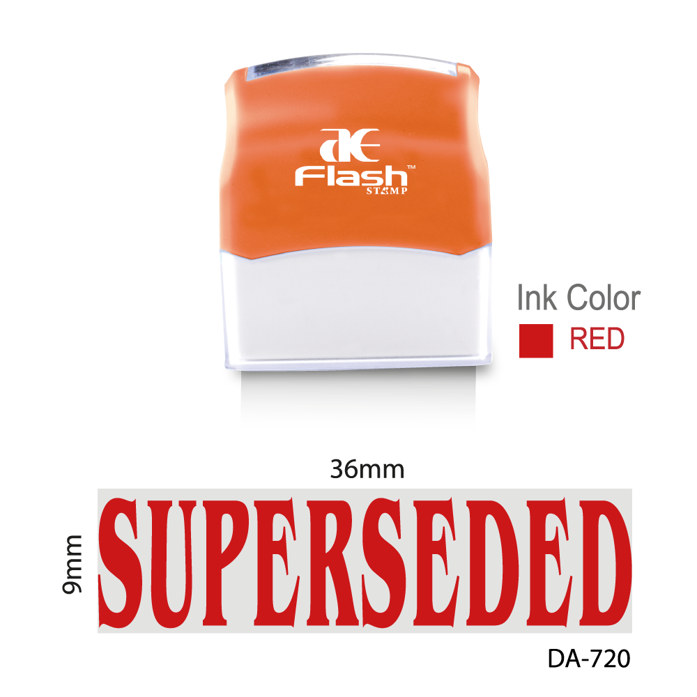 Superseded Stamp | Stock Stamp | AE Stamp