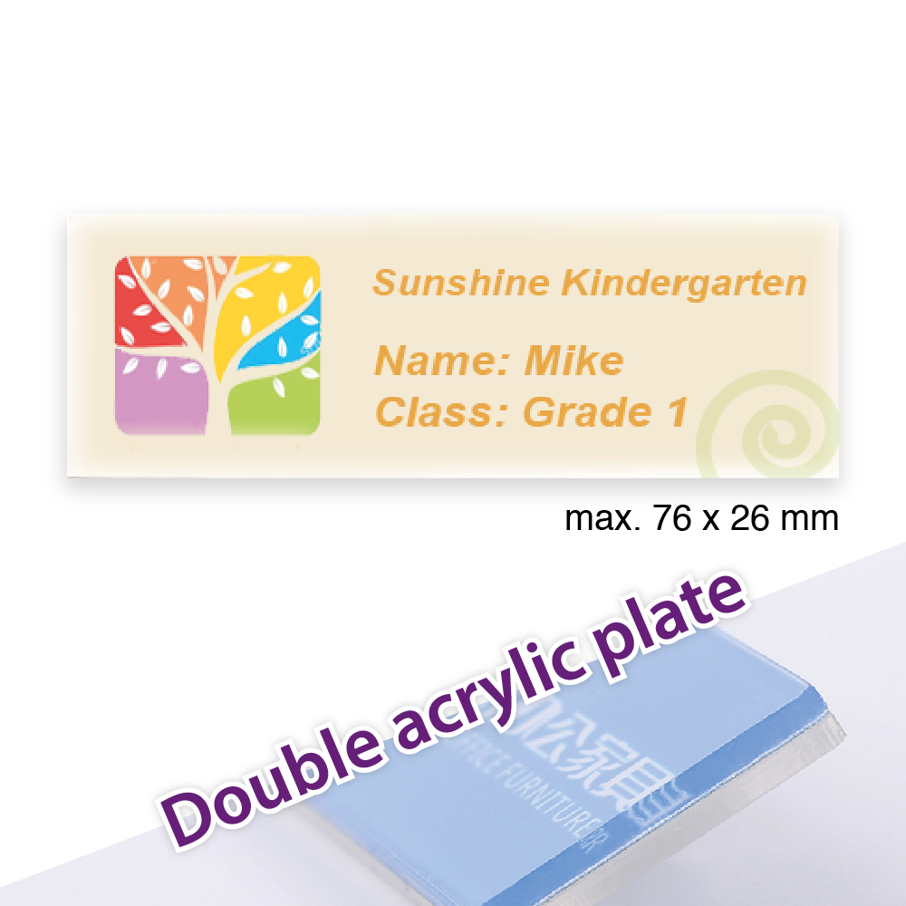 Model: Tag15C | Coloured Name Tag | AE Stamp