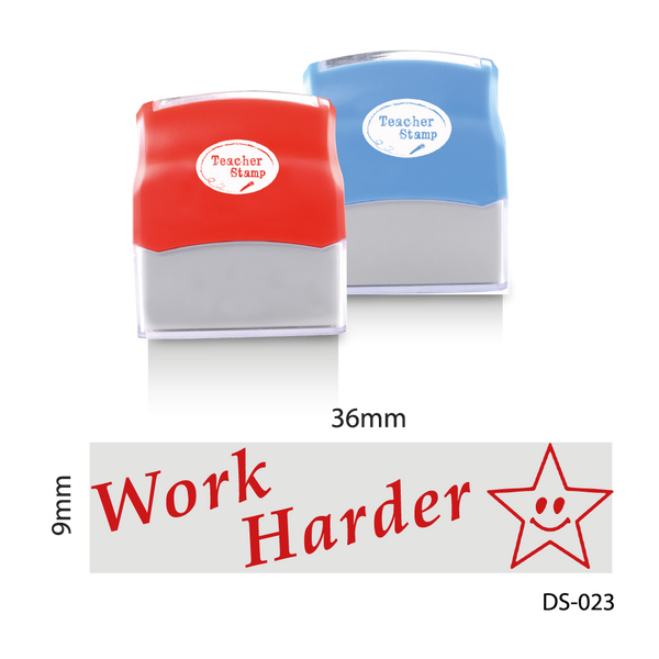 Work Harder Stamp | Teacher Stock Stamp | AE Stamp