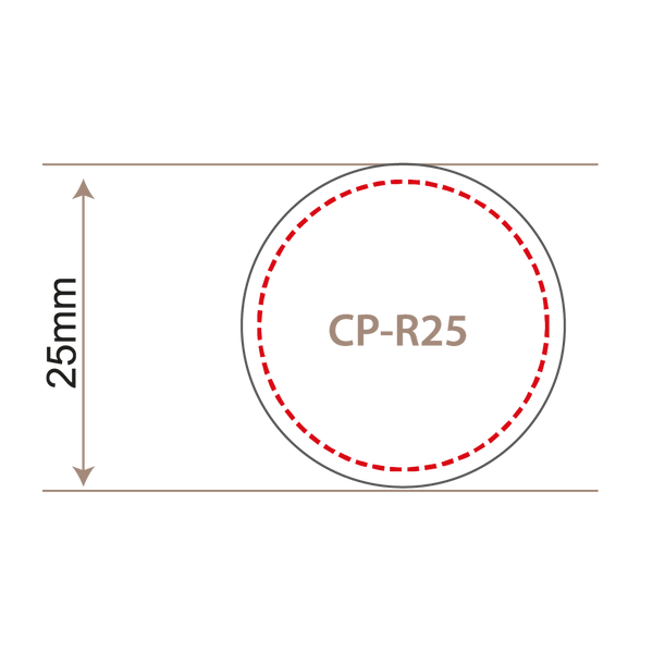 25mm Round Lapel Pin by AE Stamp