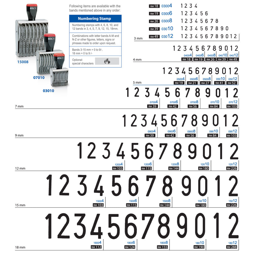 Numbering Stamp | AE Stamp