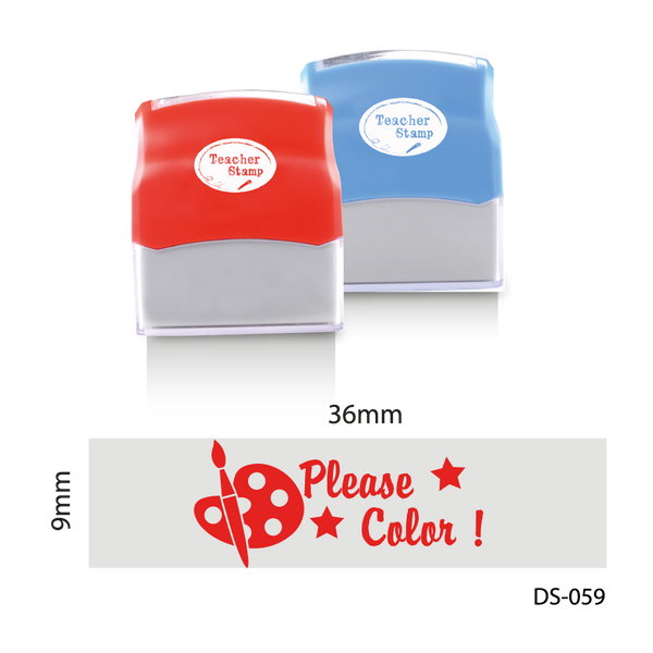 Please Color Stamp | Teacher Stock Stamp | AE Stamp