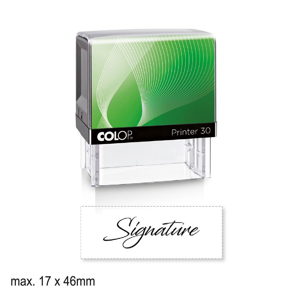 Small Self-Inking Signature Stamp | AE Stamp